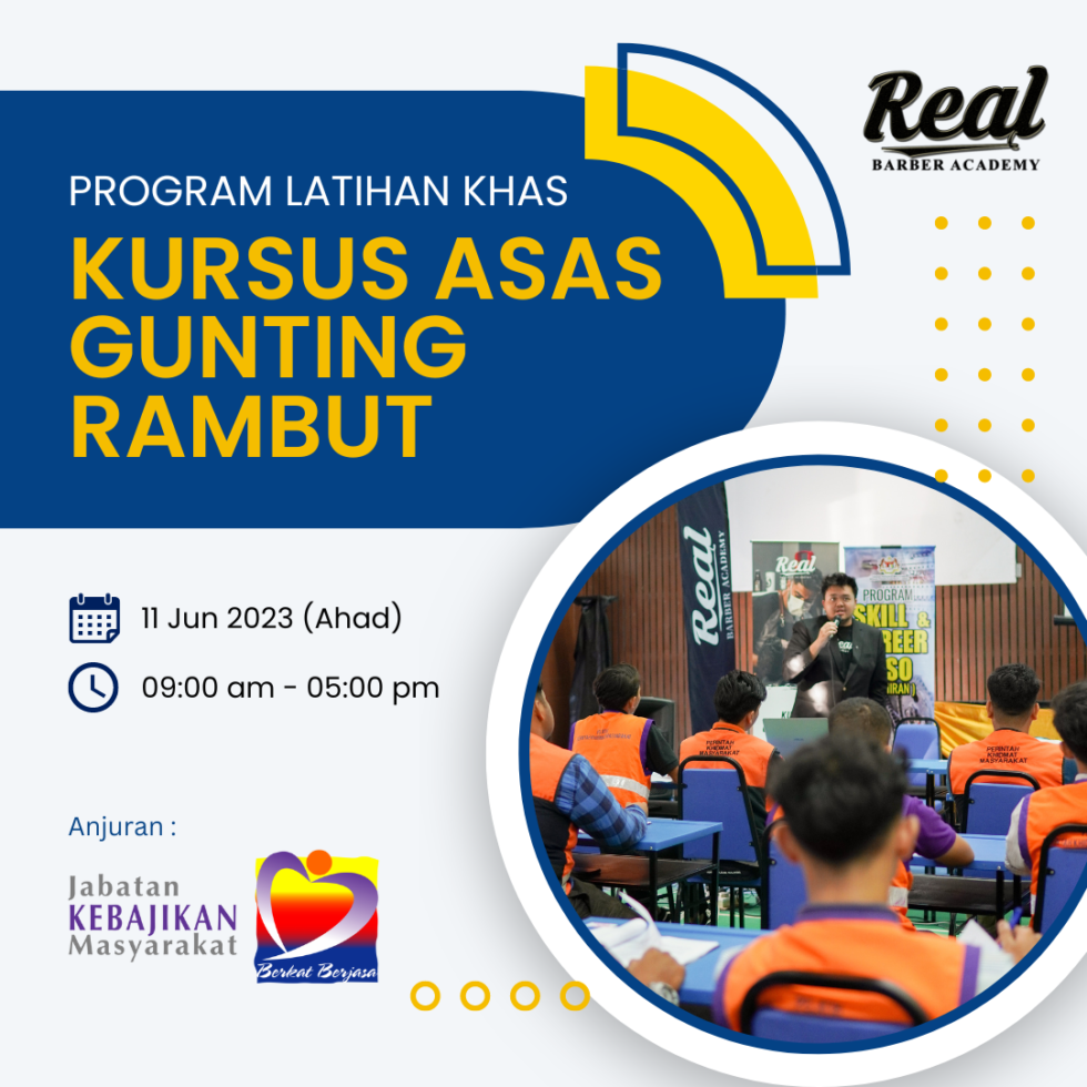 Aktiviti | Kursus Gunting Rambut - Real Barber Academy